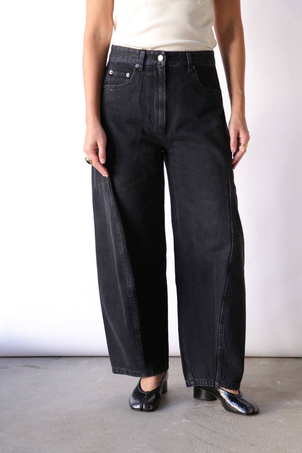 Tibi Denim Sid Jean in Vintage Black | WE ARE ICONIC Tibi Denim Sid Jean in Vintage Black | WE ARE ICONIC